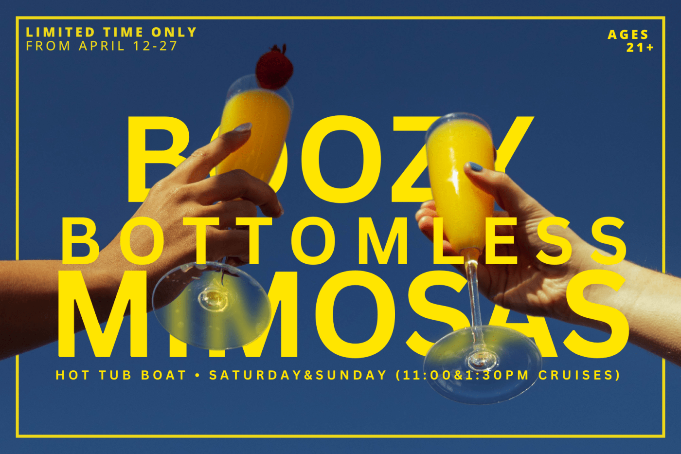 NYC Single Tub - Boozy Bottomless Mimosa (up to 10 people) | Sea the ...